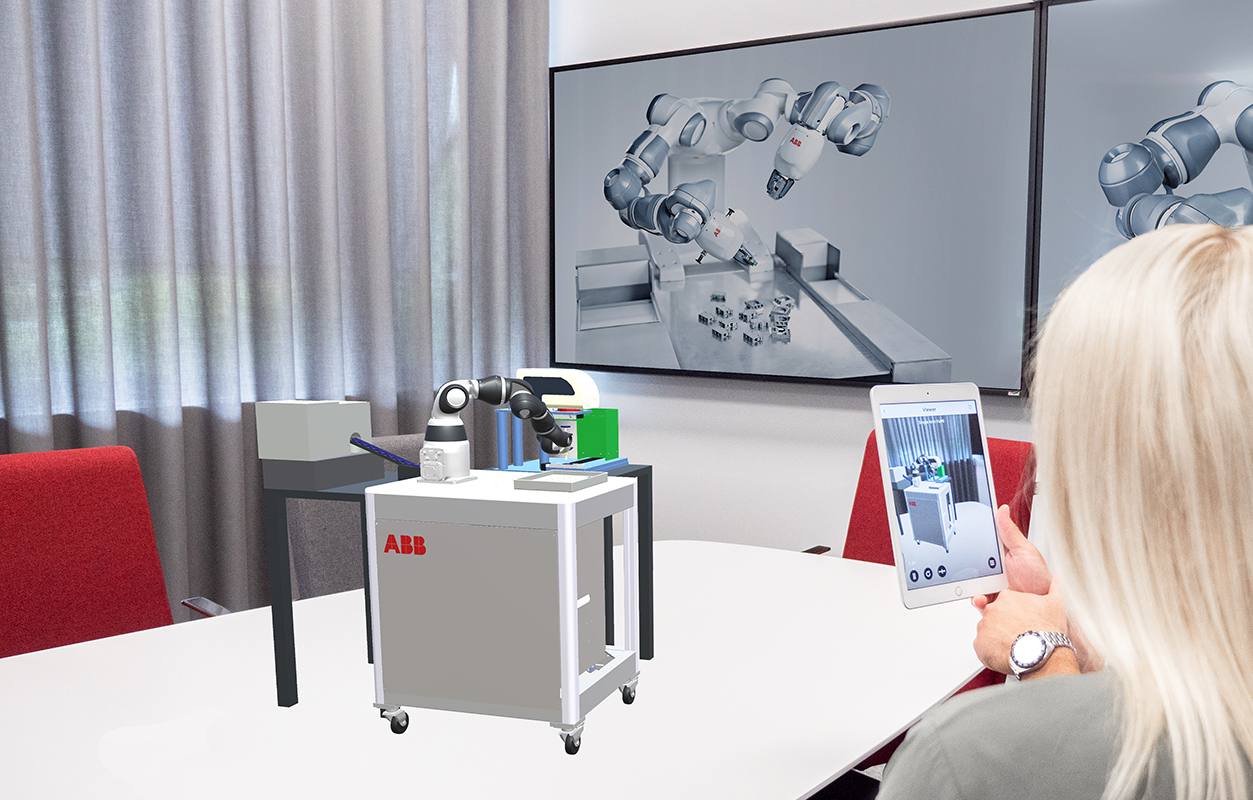AR for Modeling Robotics Installation, Function | ABB Robotics | American Machinist