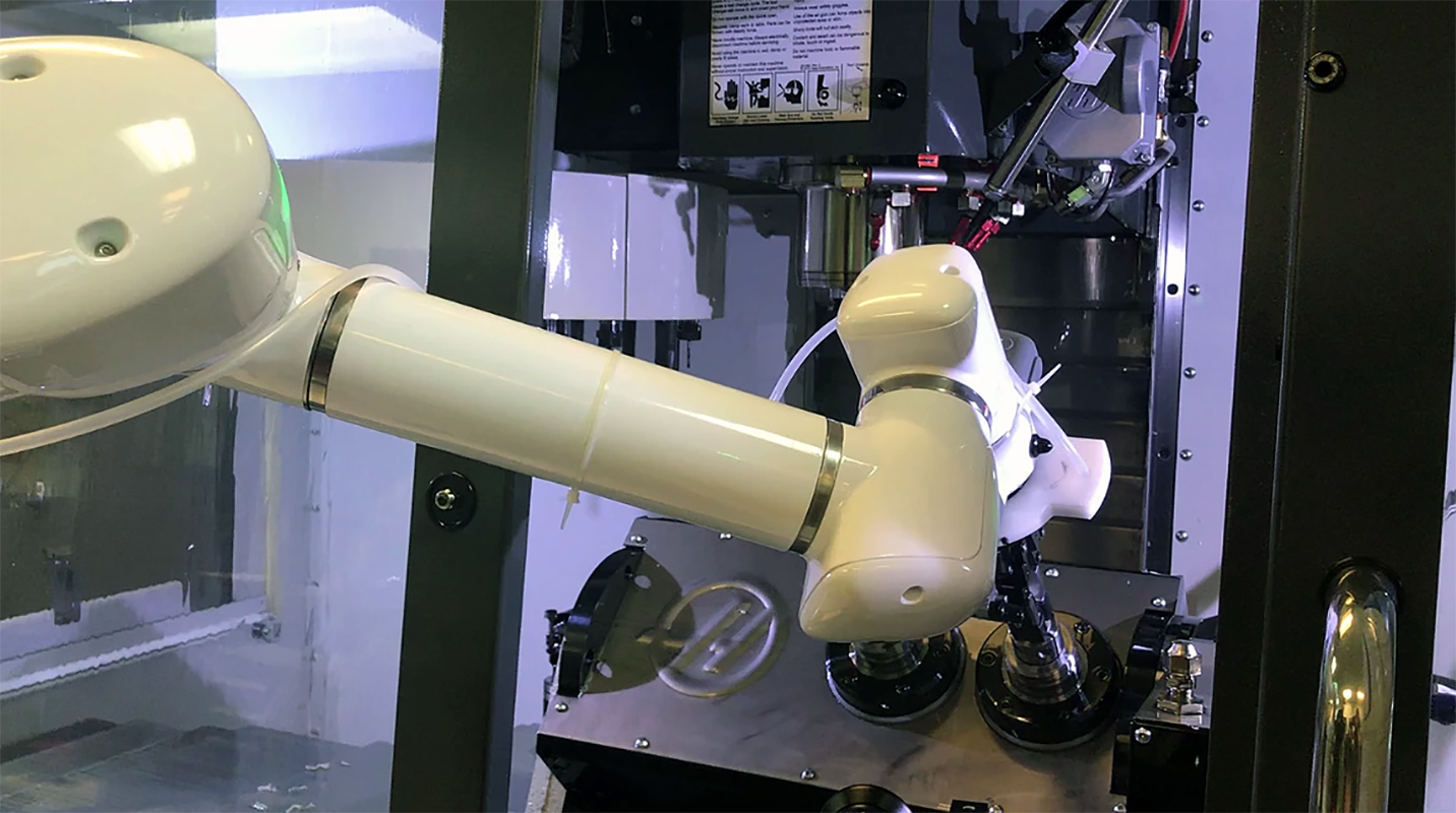 Two Cobots Mean Lights-Out Machining | Productive Robotics | American ...